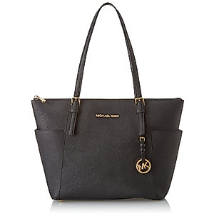 Michael Kors Women's Jet Set Item East/West Trapeze Tote-Black, One Size