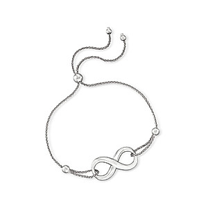 Ross-Simons Sterling Silver Infinity Symbol Bolo Bracelet