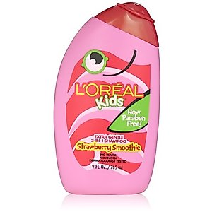 L'Oreal Kids Extra Gentle 2-in-1 Shampoo, Strawberry Smoothie, 9 fl. oz.