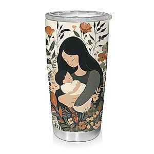 FOCIUZTA 20oz Cartoon Gaming Controller Pattern Tumbler with lid, Travel Coffee Cup, Ideal for Easter, Gaming Enthusiast, Mother Day, and birthday gifts