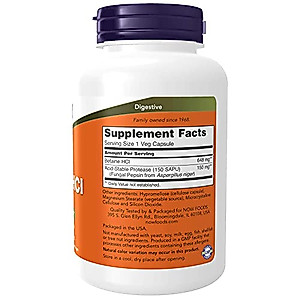 NOW FOODS Betaine Hcl, 120 Count