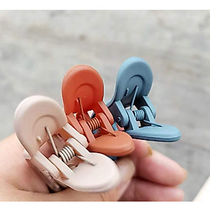 6PCS Hair Claws Clips No Slip Strong Hair Clips Teeth Curve Durable Alligator Duck Bill Jaw Clips Hair Styling Accessories (01)