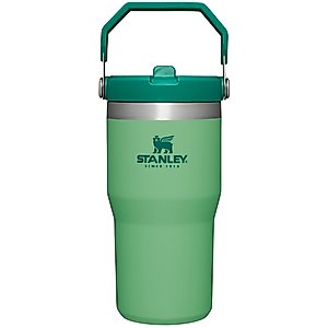 Stanley IceFlow Stainless Steel Tumbler - Vacuum Insulated Water Bottle for Home, Office or Car Reusable Cup with Straw Leak Resistant Flip Cold for 12 Hours or Iced for 2 Days, Jade, 20OZ