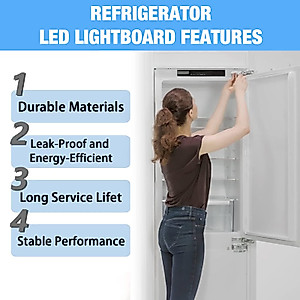 Delixike Refrigerator W10843353 (W11205083, W10695459) 1 LED Module for Whirlpool