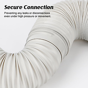 NEAGLORY Portable Air Conditioner Exhaust Hose Coupler Universal 5.1 Inch & 5.9 Inch Diameter Air Conditioner Hose Connector Extender, Fit for Clockwise & Counter Clockwise AC Threads Hose Extension