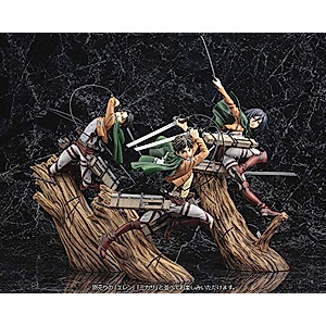 Kotobukiya Attack on Titan: Levi (Renewal Package Version) ArtFX J Statue, Multicolor