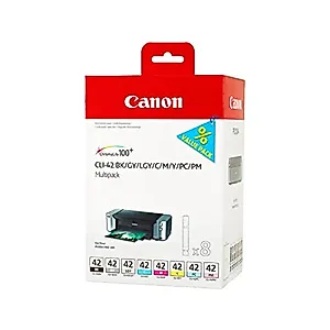Canon CLI-42 8 PK Value Pack Ink, 8 Pack Compatible to PIXMA PRO-100