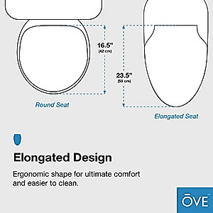 Ove Decors Virtuoso Bidet Toilet Built-in with Tank Elongated, Automatic Flushing, Heated Seat, Soft Close, ECO Mode with Remote Control