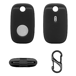 Silicone Case for Tile Pro 2022 Case Soft Silione Case Cover with Keychain for Tile Pro (2022) Protective Case for Women Men (Red)