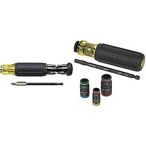 Klein Tools 14-in-1 Magnetic Screwdriver Set with Impact Flip Socket Set