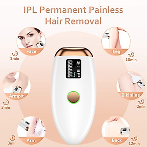 IPL Hair Removal for Women and Men,Laser Hair Removal 99,999 Flashes Painless Hair Remover for Facial Legs Arms Armpits Whole Body