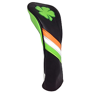 ReadyGOLF Irish Shamrock Embroidered Headcover Set Driver, Fairway, Hybrid