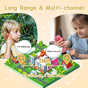 FOREDOM T388A Walkie Talkies for Kids, 3 Pack Kids Walkie Talkies for Boys & Girl