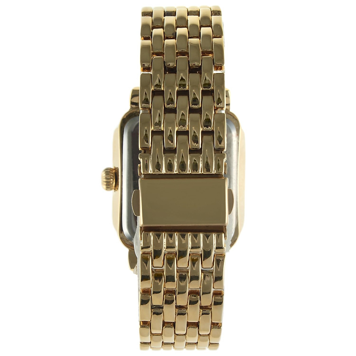 Peugeot Women Rectangle Dress Watch with Crystal Decorated Bezel, Roman Numerals and Bracelet