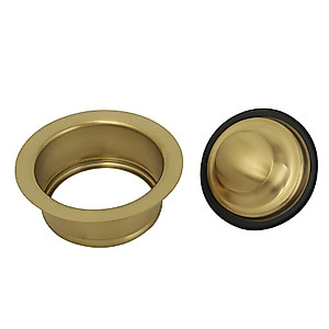 Akicon Kitchen Sink Brass Gold Finish Garbage Disposal Flange Stopper, One Size Disposal Rim, Fit 3-1/2 Inch Standard Sink Drain Hole