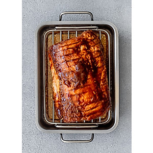 MasterClass Master Class Small Stainless Steel Roasting Rack, (9" x 6.5"), 23 x 16.5 cm (9 x 6.5 inches), Metallic