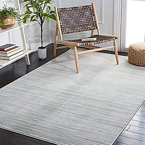 SAFAVIEH Herat Collection Area Rug - 8' x 10', Ivory & Grey, Non-Shedding & Easy Care, Ideal for High Traffic Areas in Living Room, Bedroom (HRT313A)