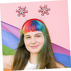 NOLITOY Christmas Themed Headbands Xmas Party Headwear 4 Pack Felt Headbands for Boys and Girls Adults