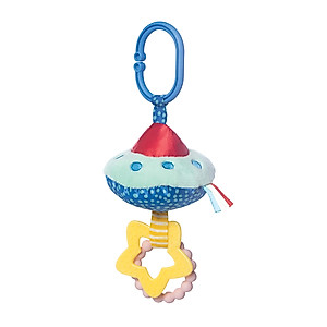 Manhattan Toy Space Themed Baby Gift Set with Silicone Teething Mitt, Soothing Baby Lovie & Clip-On Teether & Rattle