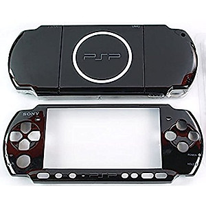 New Replacement PSP 3000 Console Full Housing Shell Cover with Button Screws Set -Black.