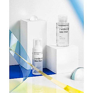 I WOKE UP LIKE THIS Daily Rice Rebalancing Cleansing Water – A Micellar Cleansing Water with Rice Ferment Extract Enriched in Vitamins. For Makeup Removal, Skin Toning