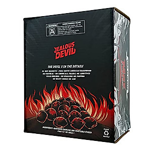 Jealous Devil Max XL All Natural Hardwood Charcoal Pillow Briquets, 20lb Box