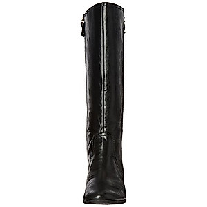 Dr. Scholl's Shoes Women's Brilliance Wide Calf Riding Boot, Black, 7 M US