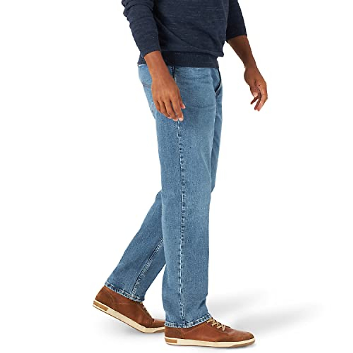 Lee Men's Legendary Relaxed Straight Jean, True Blue, 34W x 32L
