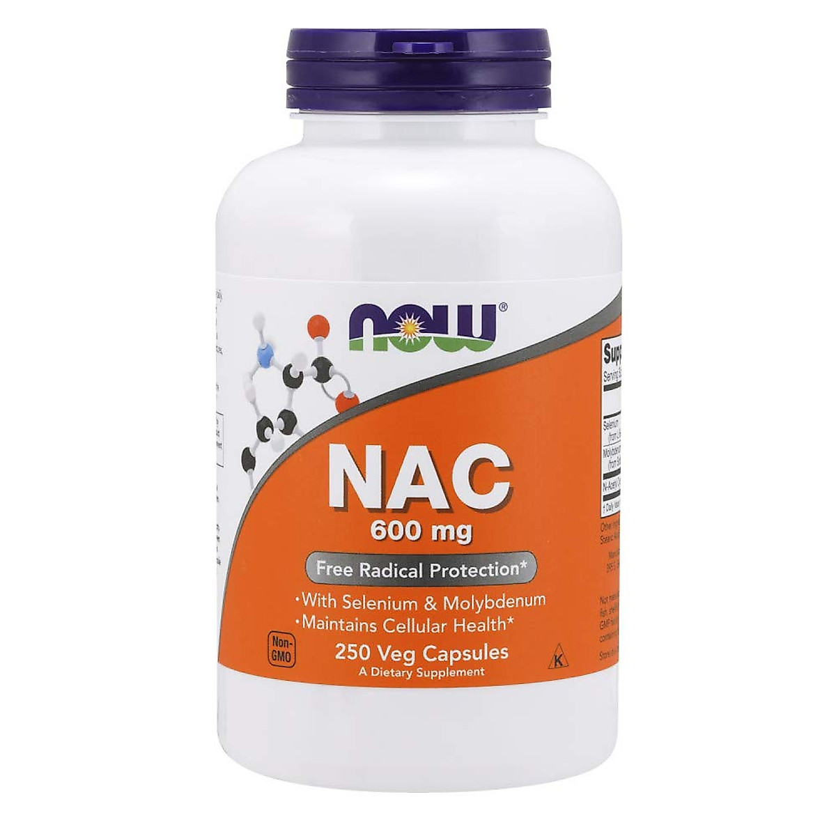 Now Foods Nac-Acetyl Cysteine 600mg, 250 Vcaps (500 (250X2))
