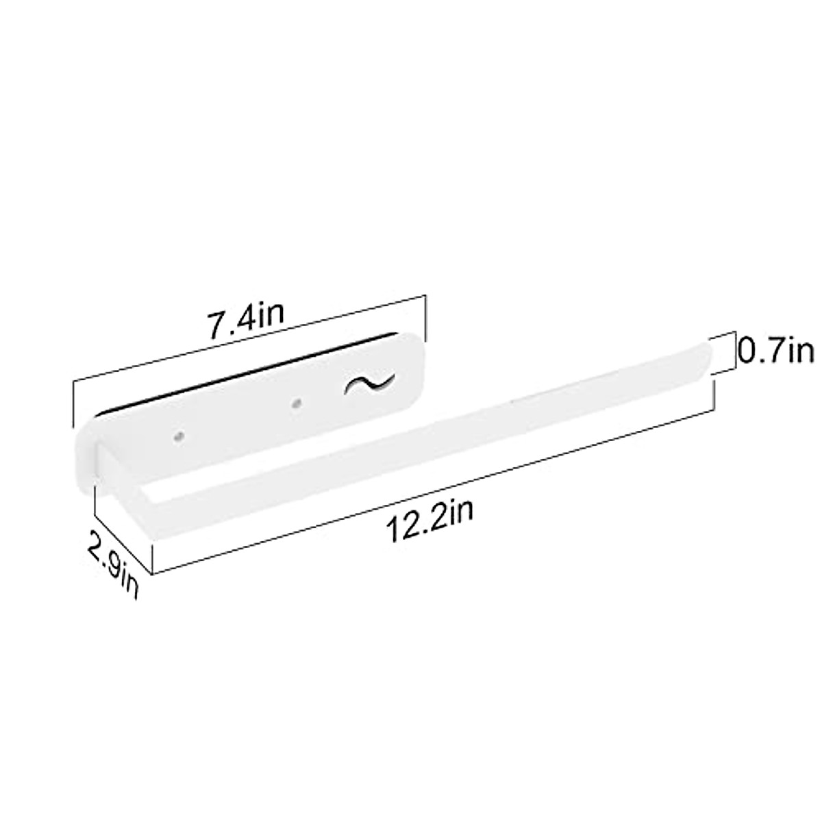 CASUN Magnetic Paper Towel Holder - Multifunctional Paper Towel Bar with Strong Magnetic Backing for Kitchen, Refrigerator,White