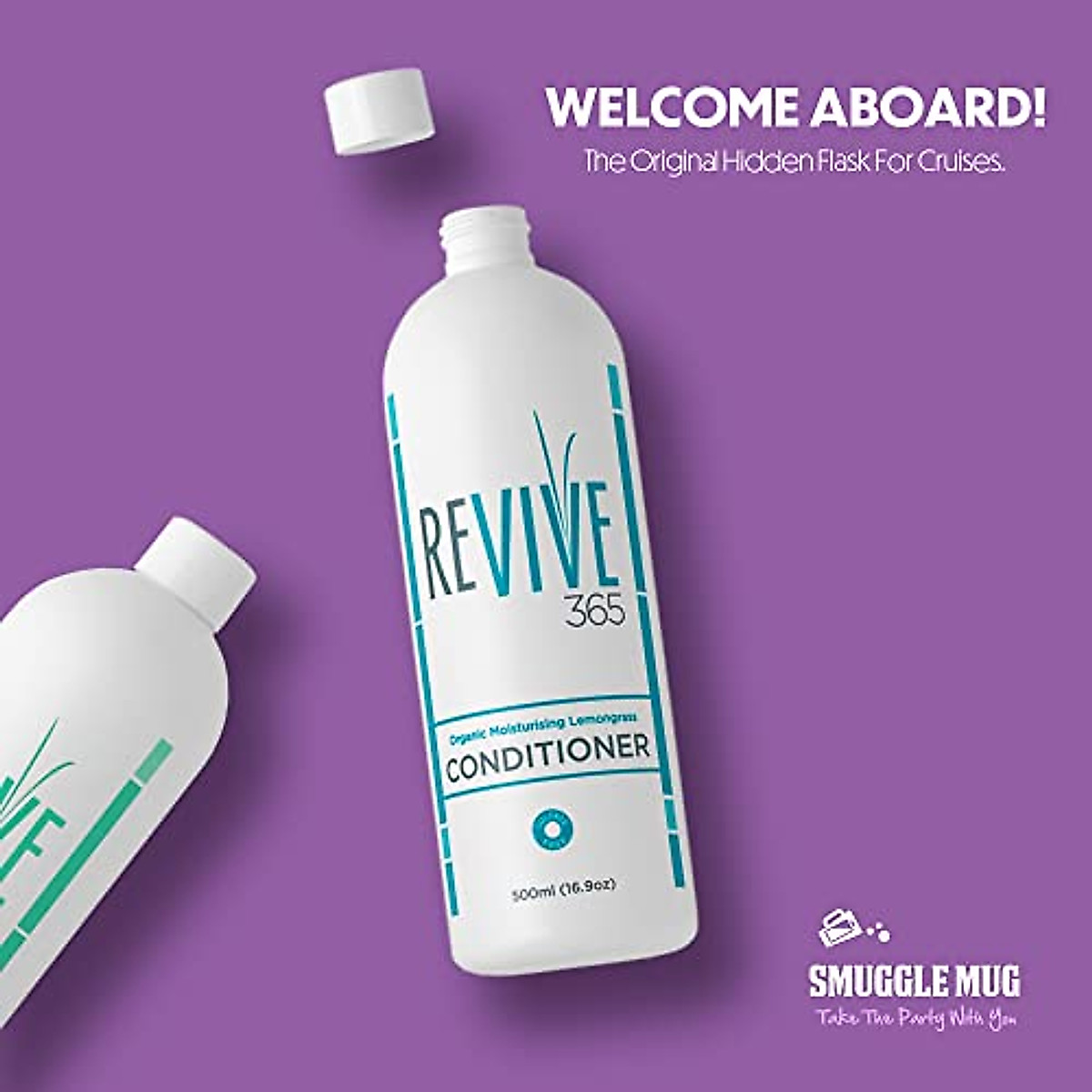 ShampBooze Cruise Flasks (two 16.9 oz flasks) by Smuggle Mug