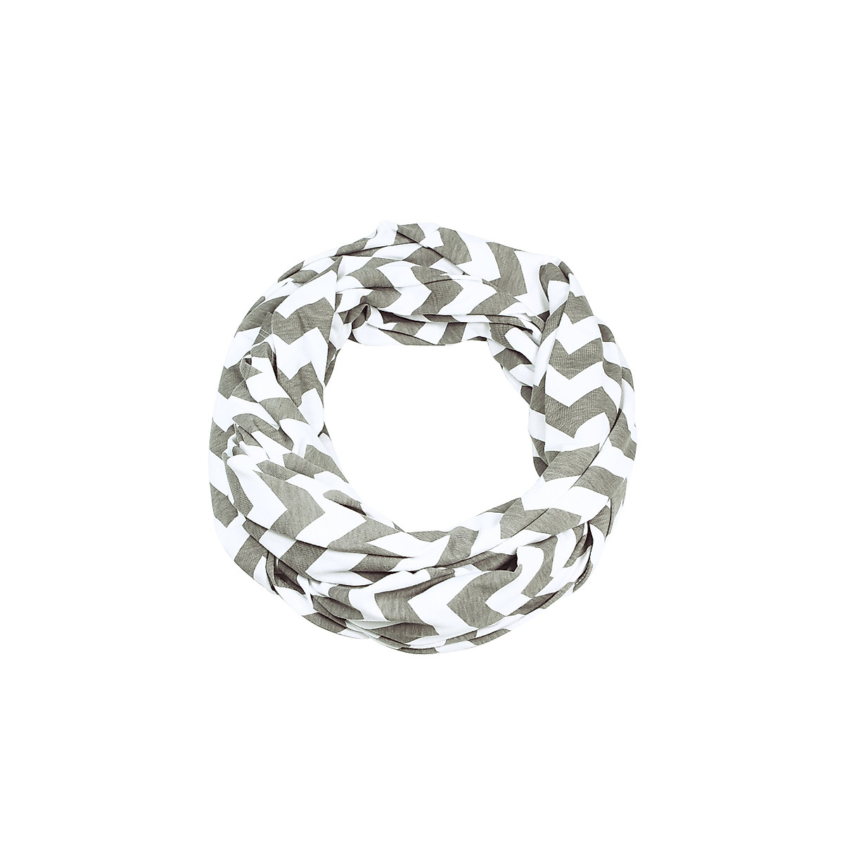 Itzy Ritzy Breastfeeding Cover and Infinity Nursing Scarf – Nursing Cover Can Be Worn as a Scarf and Provides Full Coverage While Nursing Baby, Gray Chevron