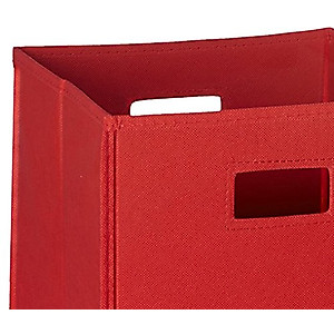 RiverRidge 2 Pc Storage, Red Folding Bin, 2 Piece