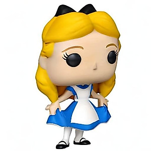 Funko POP Disney: Alice in Wonderland 70th - Alice in Wonderland Curtsying Pop! Vinyl Figure (Bundled with Compatible Pop Box Protector Case), Multicolor, 3.75 inches