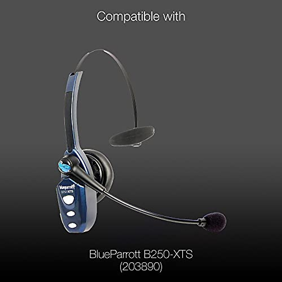 Global Teck Leatherette Ear Pads 3-Pack - for Plantronics CS50, CS55, CS60 Cordless - Jabra/GN 2100, 2110, 2124, 2125, 9300, 9330, 9350 - Mitel Headset - 5330, 5340, 5360-67063-01, 14101-08