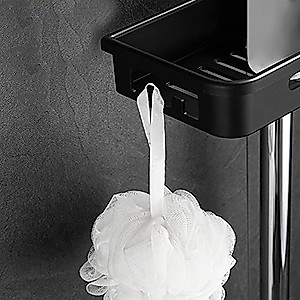 IRDFWH Bath Shower Pole Tray Shelf Adjustable Rod Bathroom Organizer Accessories Storage Rack for ShowerHead Holder