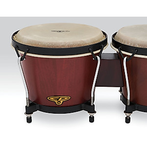 Latin Percussion Cosmic Percussion 6 7-inch Traditional Set-Dark Wood Bongos (CP221-DW)