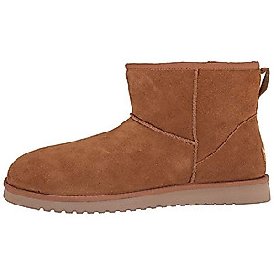 Koolaburra by UGG mens Burra Mini Ankle Boot, Chestnut, 9 US