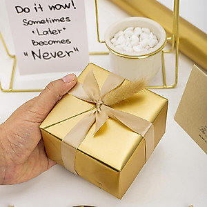 MAYPLUSS Jumbo Wrapping Paper Roll-81.8 sqft. Matte Gold Solid Color for Birthday, Christmas, Wedding, Baby Shower, Holiday, Bridal Shower-30in x 33ft