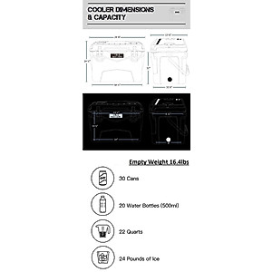 COLD BASTARD COOLERS 20QT Cold Bastard Rugged+ CAMO Red Premium Ice Chest Cooler Accessories Free S&H(CB20-CR)