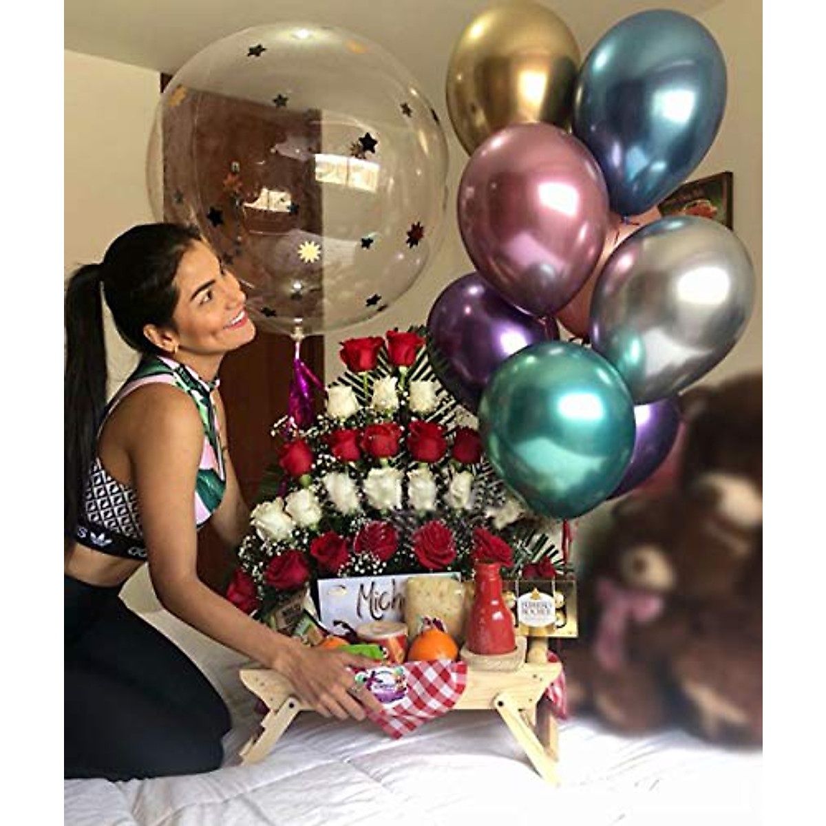 Metallic Latex Balloons Party Balloons 12 inch 50pcs Assorted Color