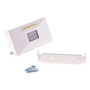 Compact Door Alarm with 16ft X 12ft Detection Area, 70dB Volume - 9V Battery Operated Alarm for Smaller Stores