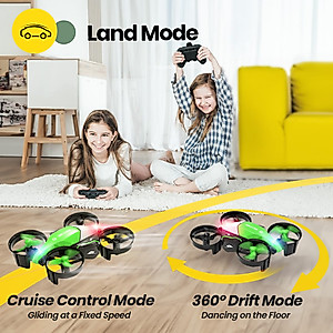 Holy Stone HS210F Mini Drone for Kids, Green & Blue, Toy Gift for Boys and Girls