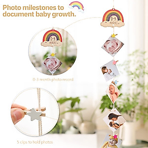 Picture Photo Frame 6 Strings with 30 Clips, Multi Pictures Hanging Display Frames for Wall Decor, School Home Party Display Memories