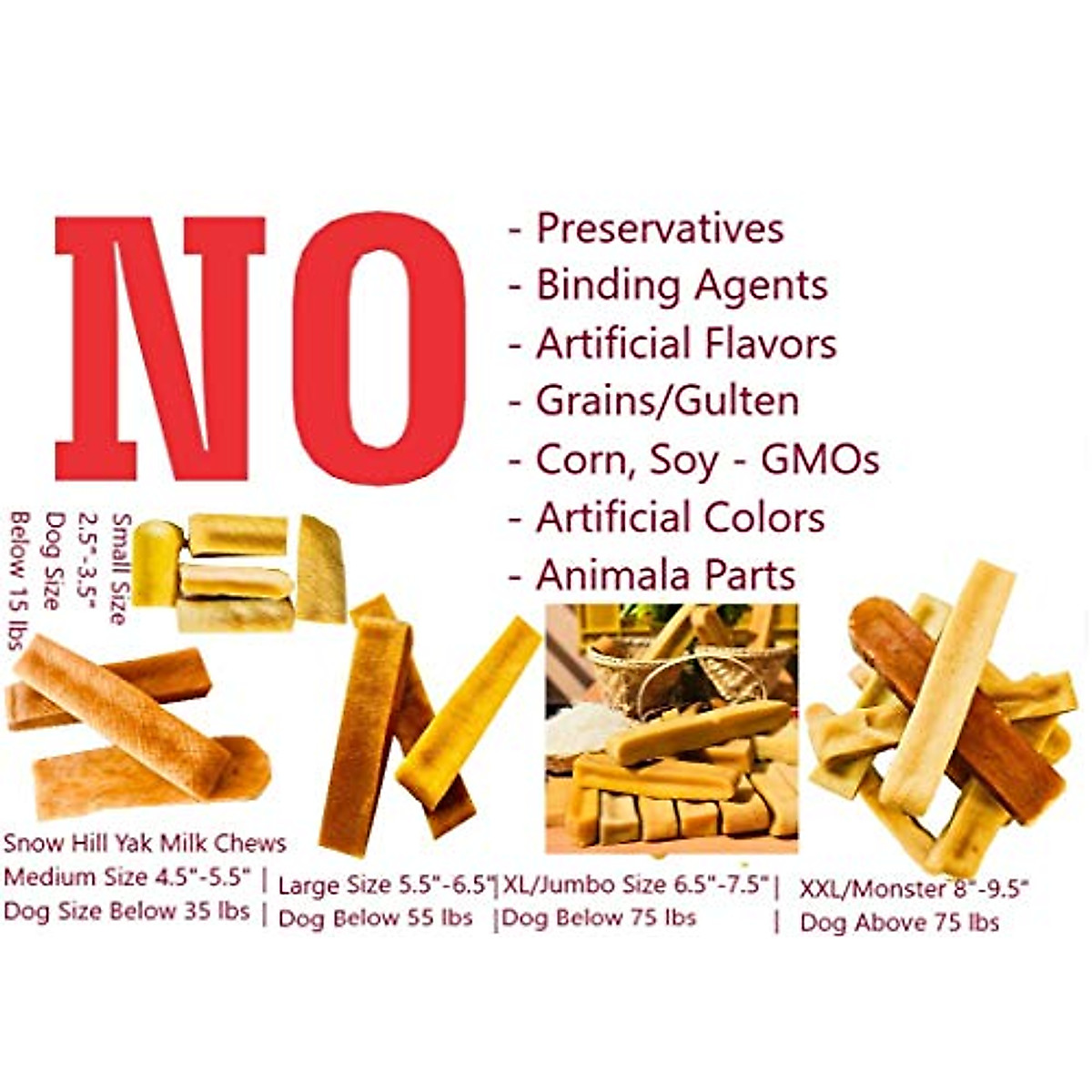 Snow Hill Natural Himalayan Yak Milk Cheese Dog Chews Small 3 Pcs Pack Long Lasting, Odor Stain Gluten GMO Free Protein Rich Yaky Treats Improved Oral Health - Yaky Cheese Treats of Himalayas, Nepal