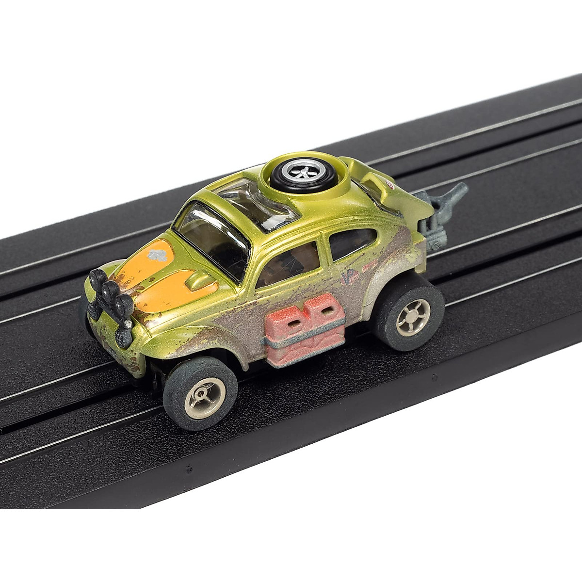 Auto World Xtraction 1965 Volkswagen Baja Bug (Green) HO Scale Slot Car
