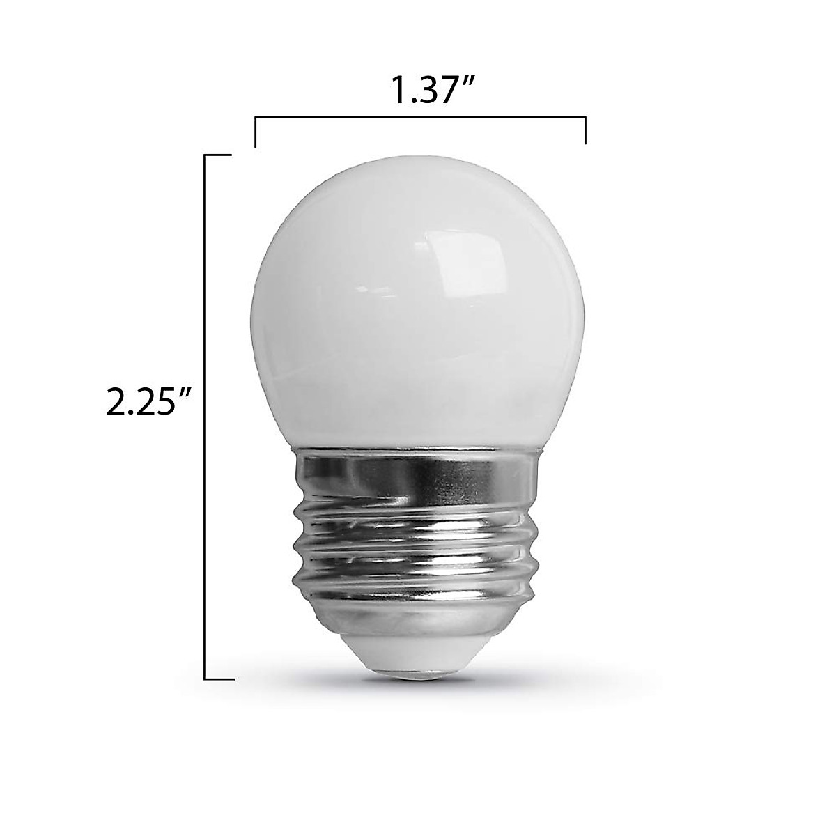 Feit Electric BP71/2S/W/LED/6 7.5-Watt EQ Non-DM E26 Base S11 Frost Specialty LED Light Bulb, 6-Pack