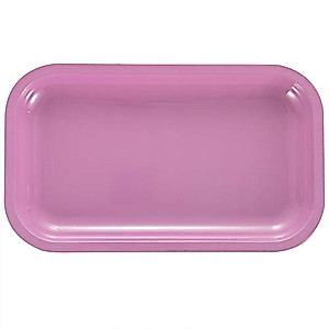 NERANENA Metal Tray 10.6" x 6.3" (Pink - Medium Size)