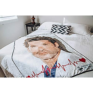 Greys Anatomy McDreamy Fleece Blanket | 45 x 60 Inch Soft Throw Blanket