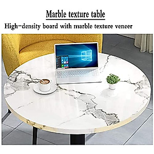 Office Reception Round Table- Conference Reception Room Coffee Table with Chair, Table and Chair Combination Reception Room Negotiating Table Clothing Bar Restaurant Beauty Salon Luxury Office Coffee